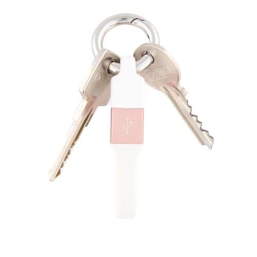 Lightning cable keychain