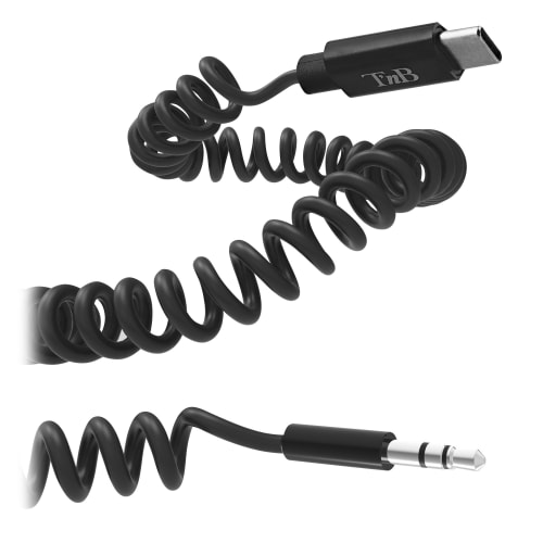 USB Type-C to 3.5mm Jack Twisted Cable
